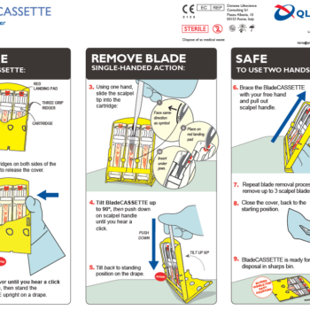How To Use BladeCASSETTE Sterile Scalpel Blade Remover | Qlicksmart ...