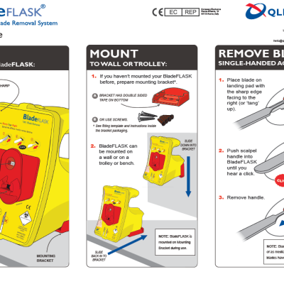 How To Use BladeFLASK Scalpel Blade Remover | Qlicksmart - Sharps ...